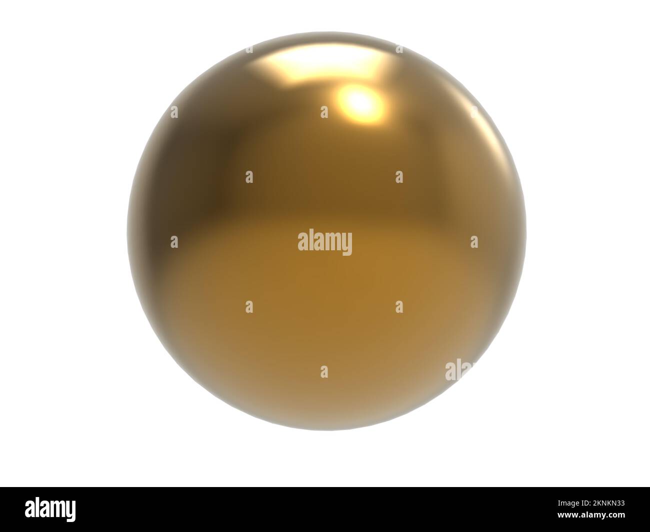 Golden sphere. Ball. 3D render Stock Photo - Alamy