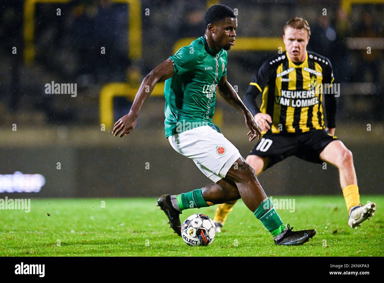Virton's Keres Masangu pictured in action during a soccer match between Lierse Kempenzonen and ...