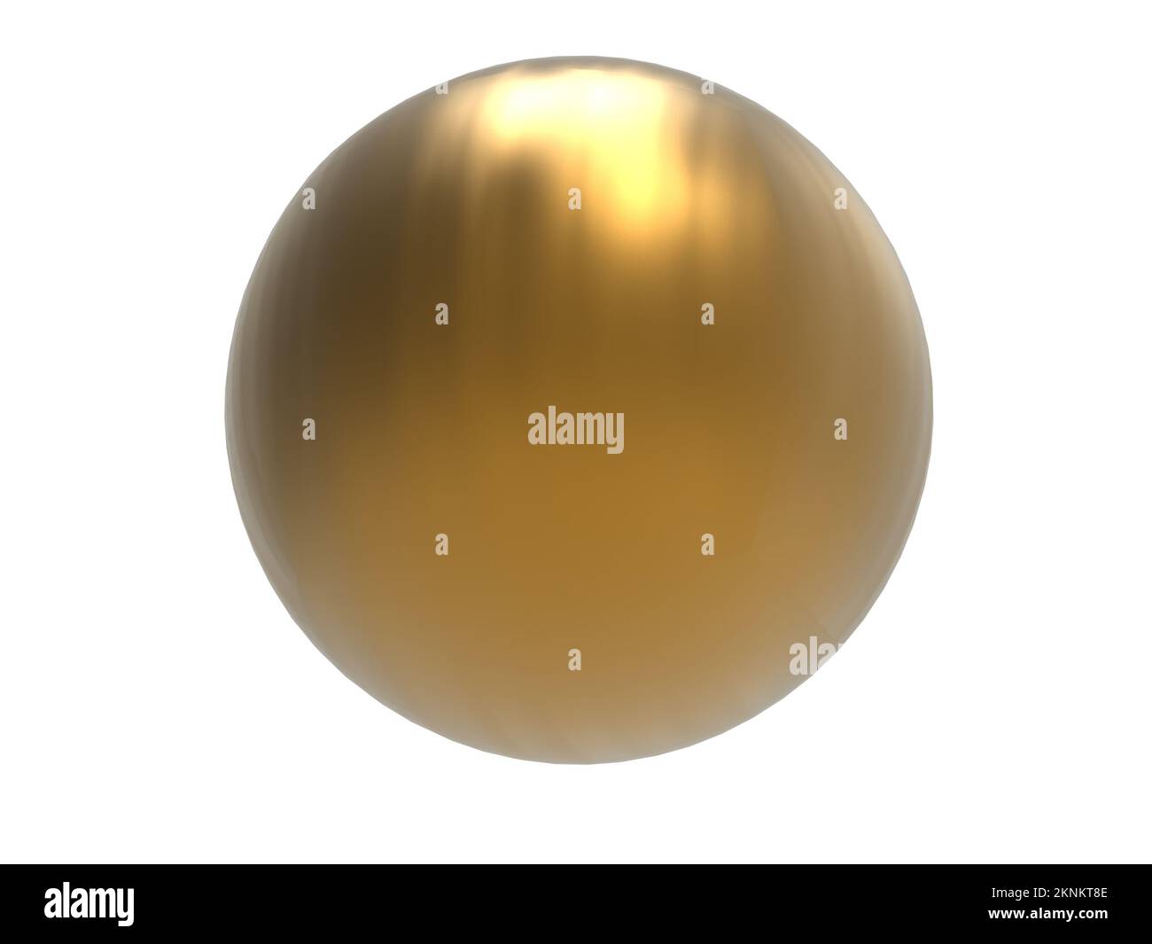 Bronze matte sphere. 3D render Stock Photo - Alamy