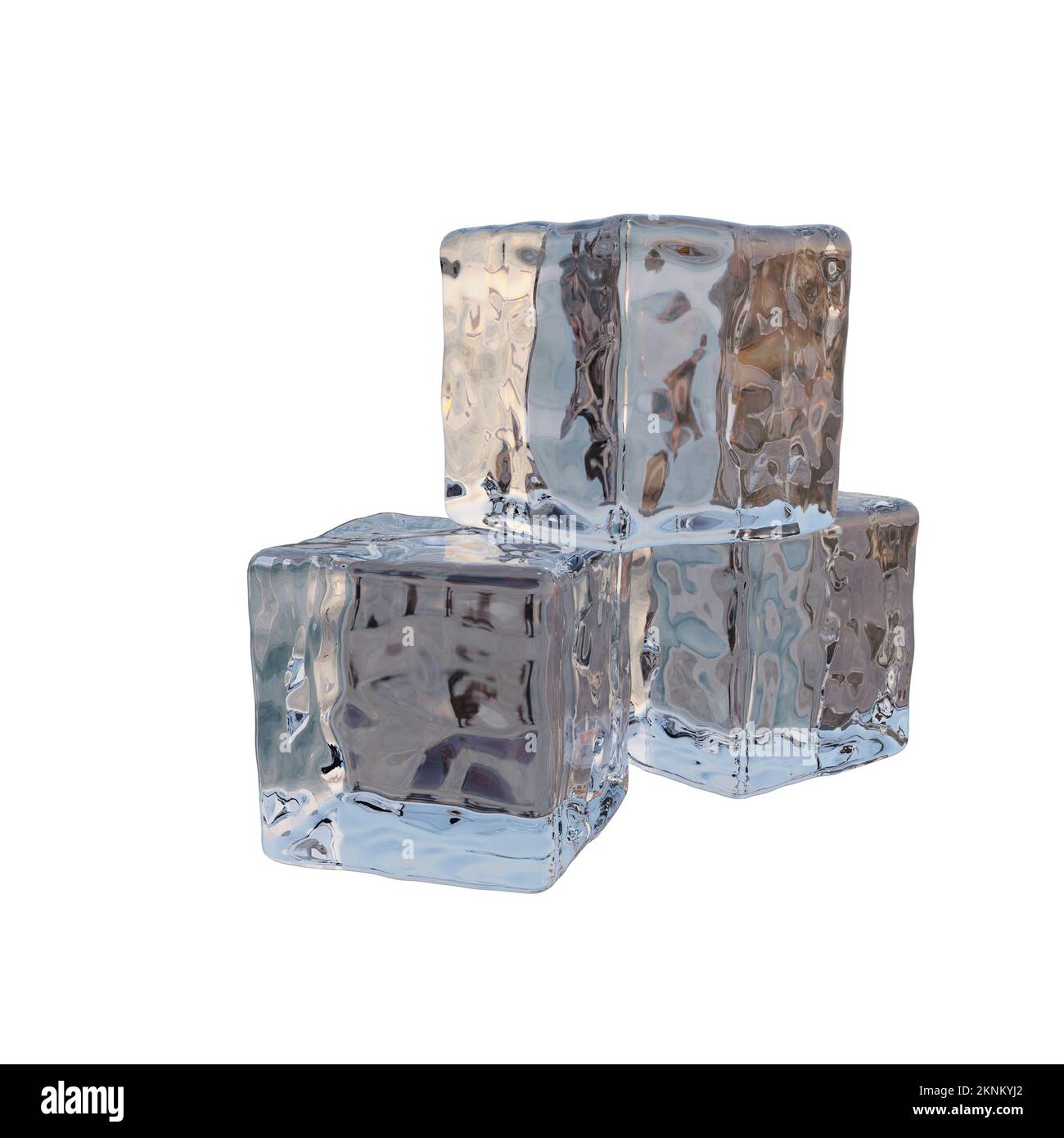 Ice cubes isolated fridge Cut Out Stock Images & Pictures - Alamy