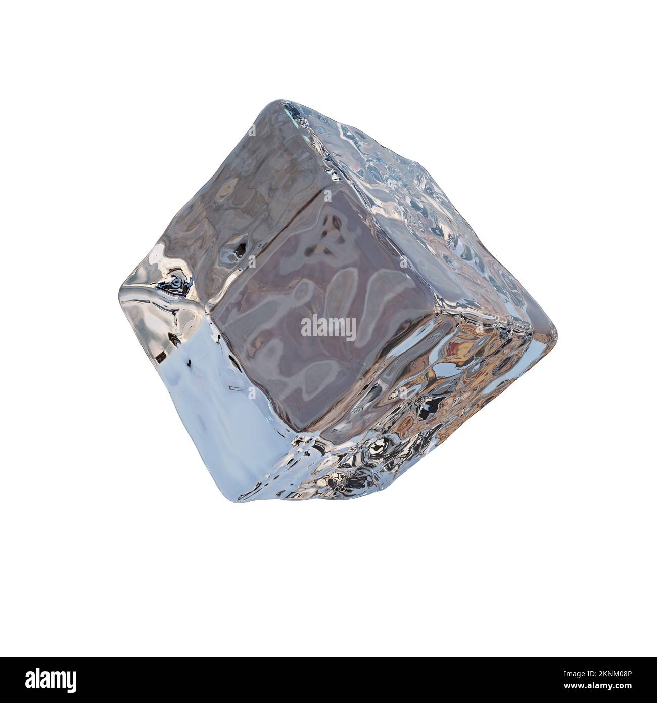 Artificial ice cube. 3d render Stock Photo - Alamy