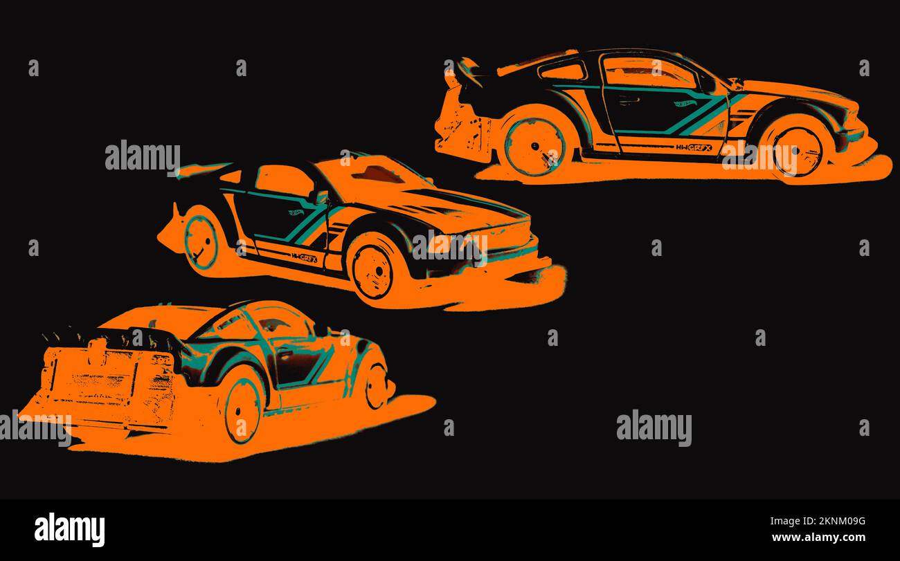Comic autos hi-res stock photography and images - Alamy