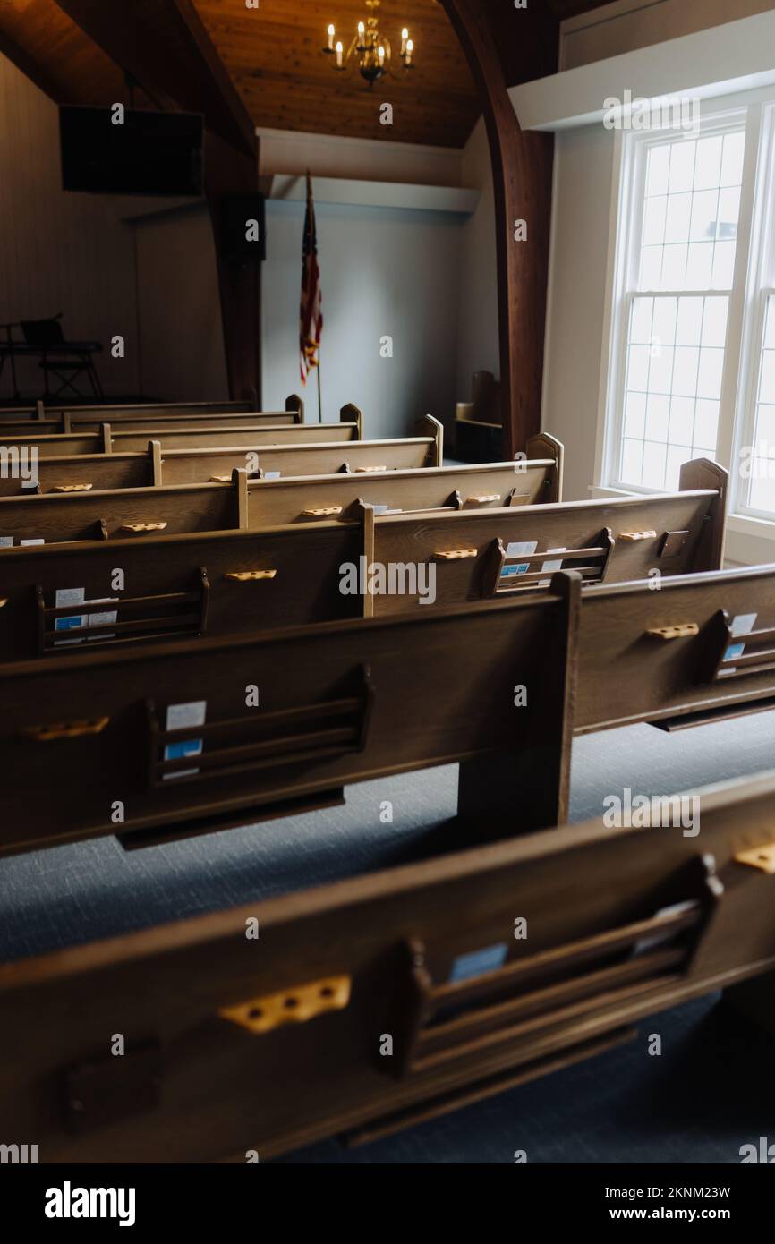 Baptist, Protestant, Catholic Church inside. Beautiful interior of the ...