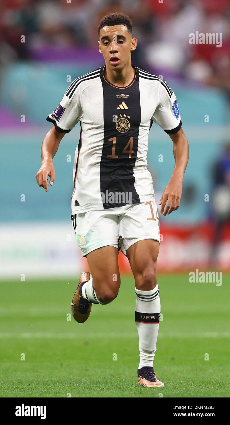 Al Khor, Qatar. 27th Nov, 2022. Jamal Musiala of Germany during the ...