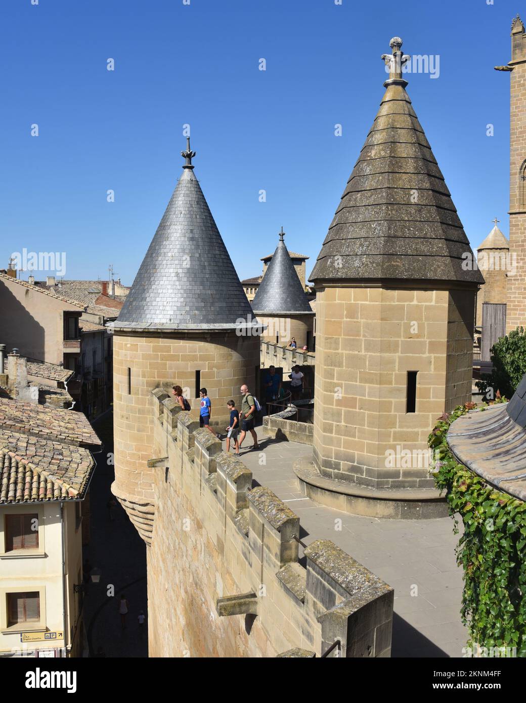 Olite, Spain - Aug 31, 2022: Palace of the Kings of Navarre of Olite ...