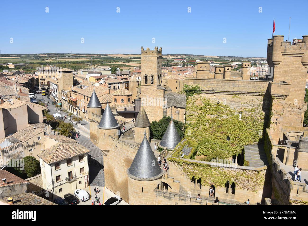 Olite, Spain - Aug 31, 2022: Palace of the Kings of Navarre of Olite ...