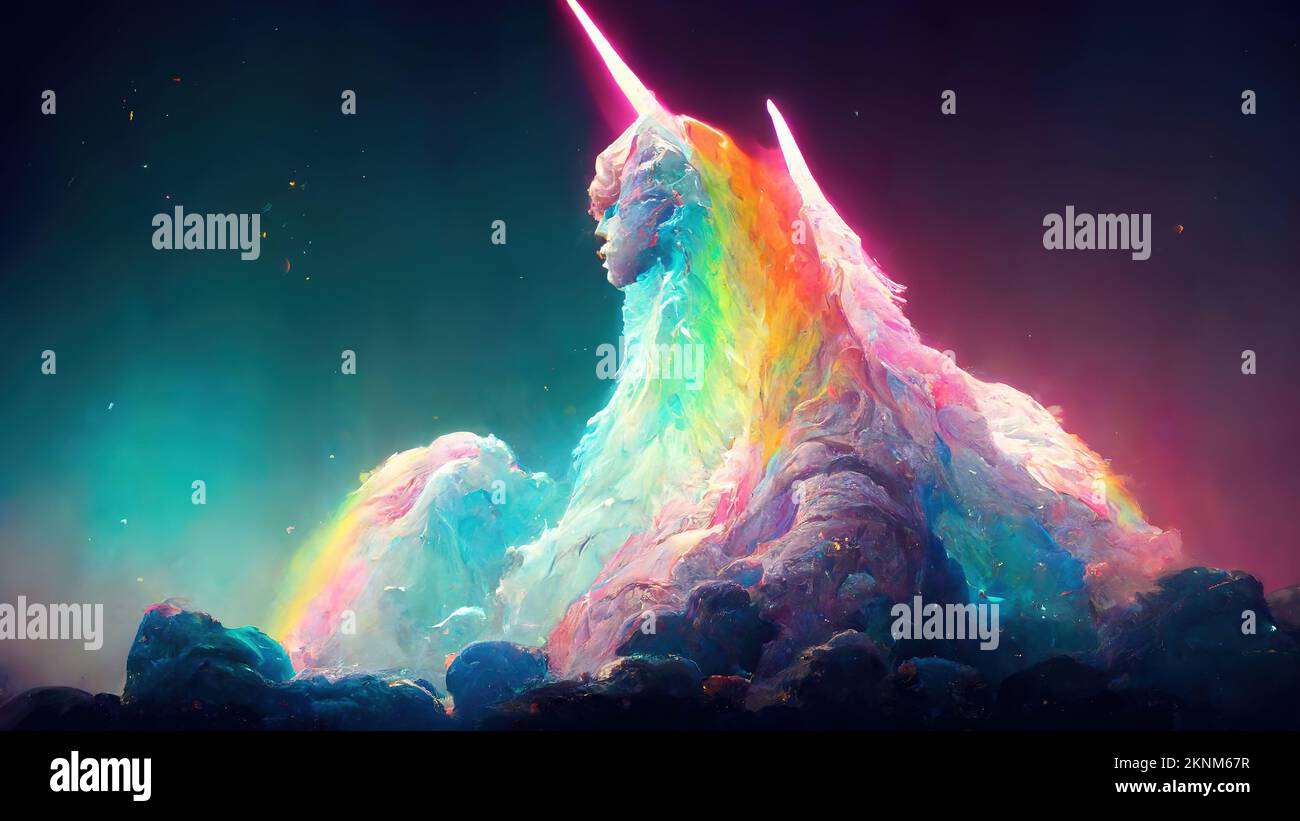 Cosmic unicorn hi-res stock photography and images - Alamy