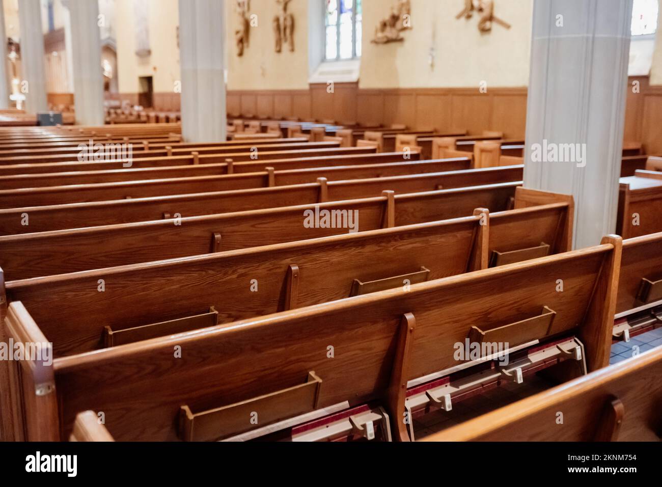Baptist, Protestant, Catholic Church inside. Beautiful interior of the ...