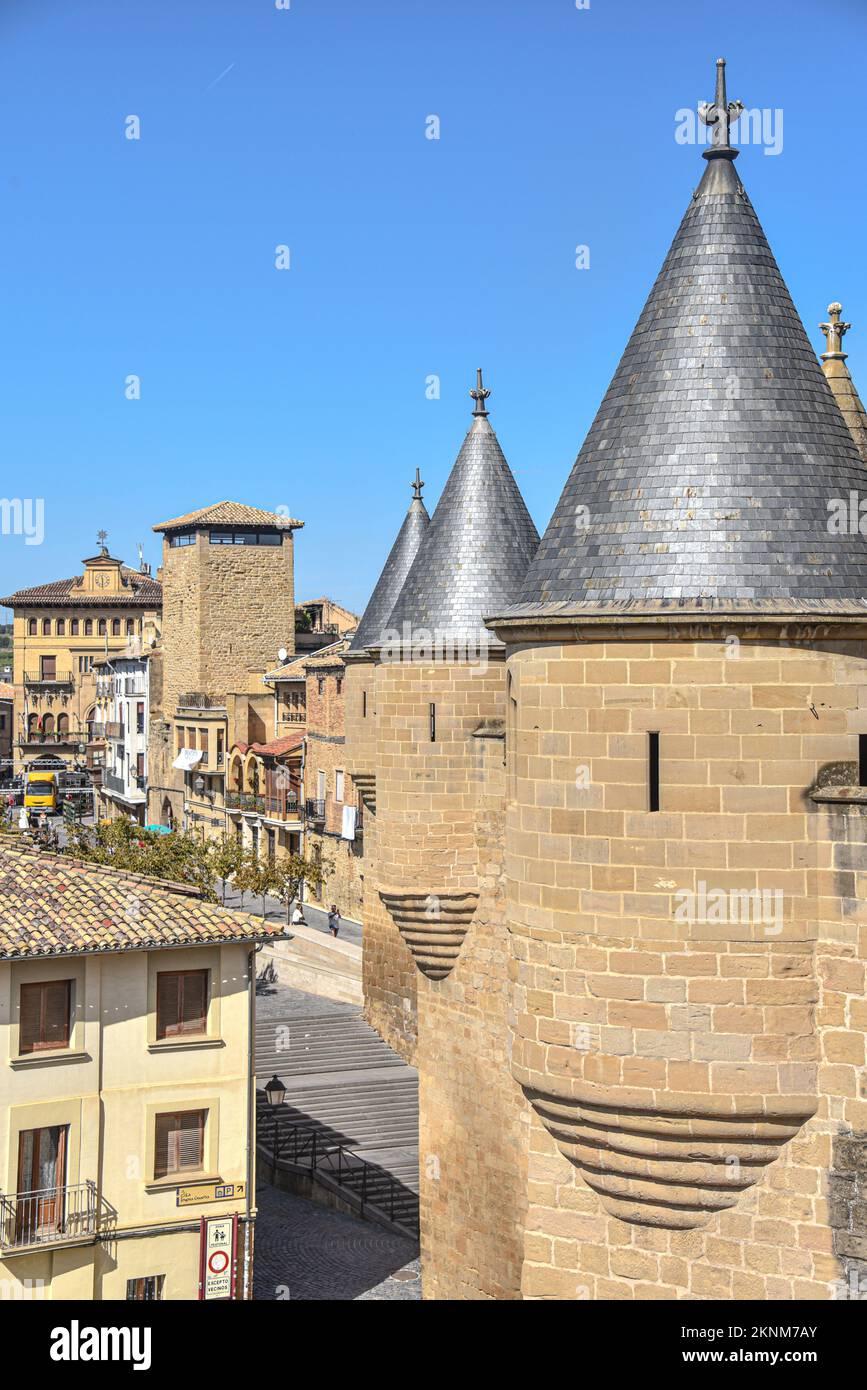 Olite, Spain - Aug 31, 2022: Palace of the Kings of Navarre of Olite ...