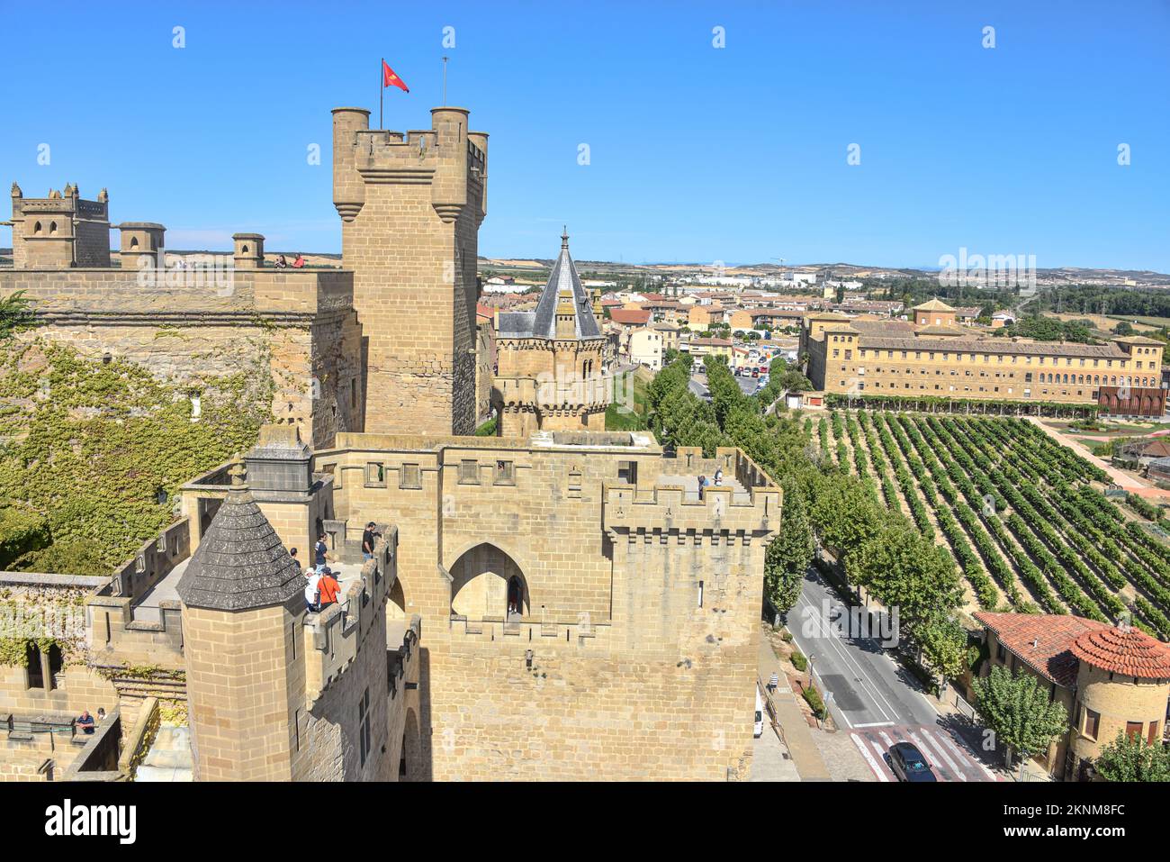 Olite, Spain - Aug 31, 2022: Palace of the Kings of Navarre of Olite ...