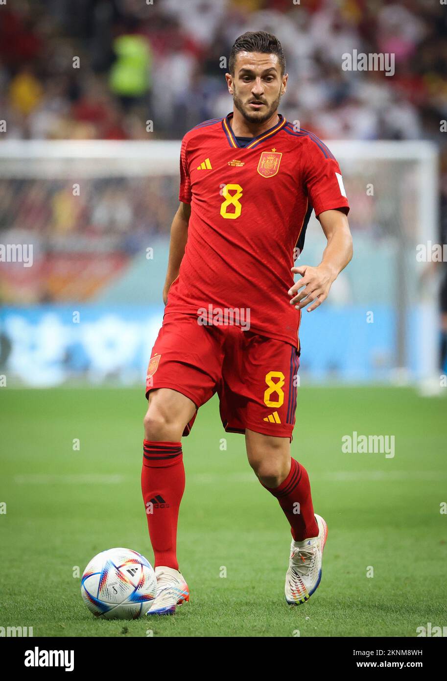 Al Khor, Qatar. 27th Nov, 2022. Spain's Koke pictured in action during ...