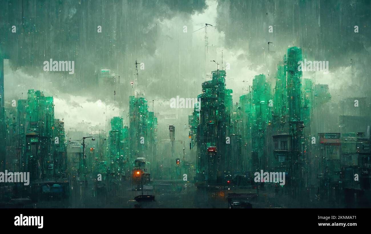 Matrix city hi-res stock photography and images - Alamy