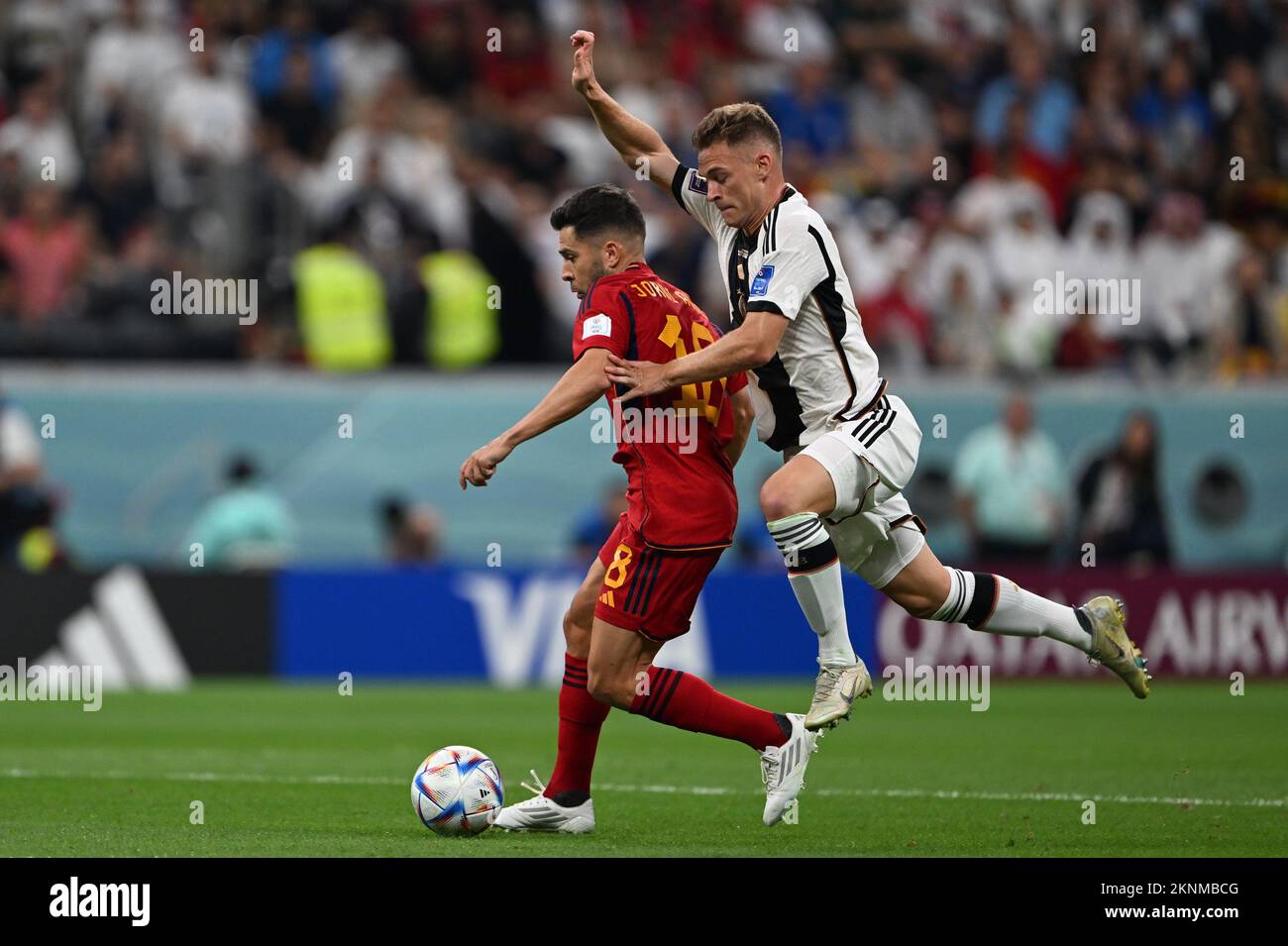 AL-KHOR, AK - 27.11.2022: SPAIN VS GERMANY - Koke of Spain and Joshua ...