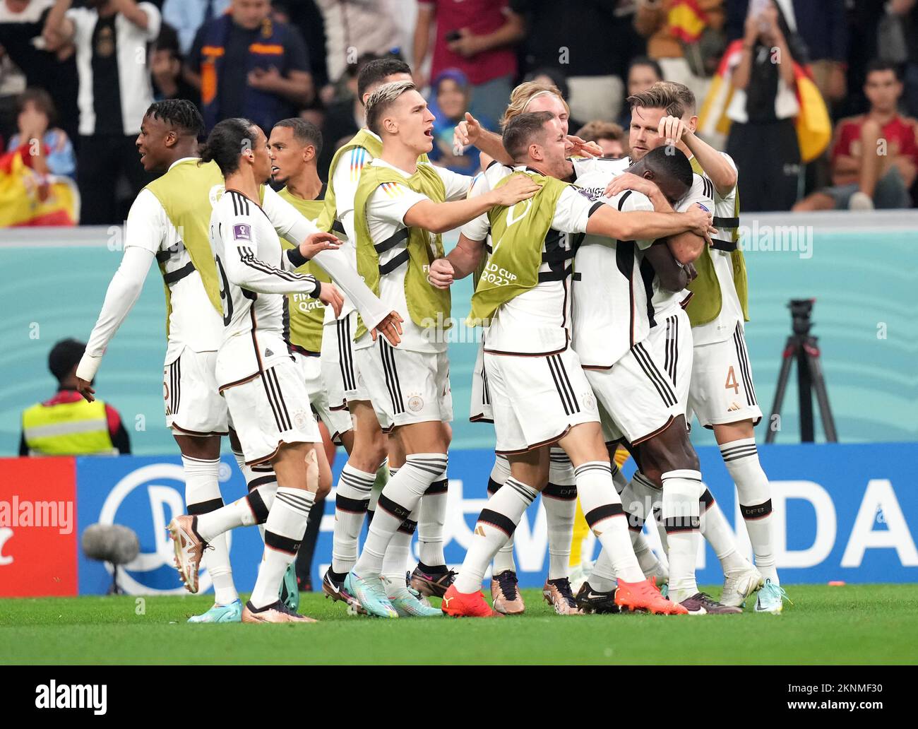 Germany's Niclas Fullkrug celebrates scoring their side's first goal of ...