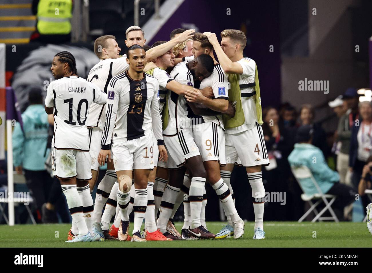 Al Khor, Qatar. 27th Nov, 2022. AL KHOR - Germany celebrates Niclas ...