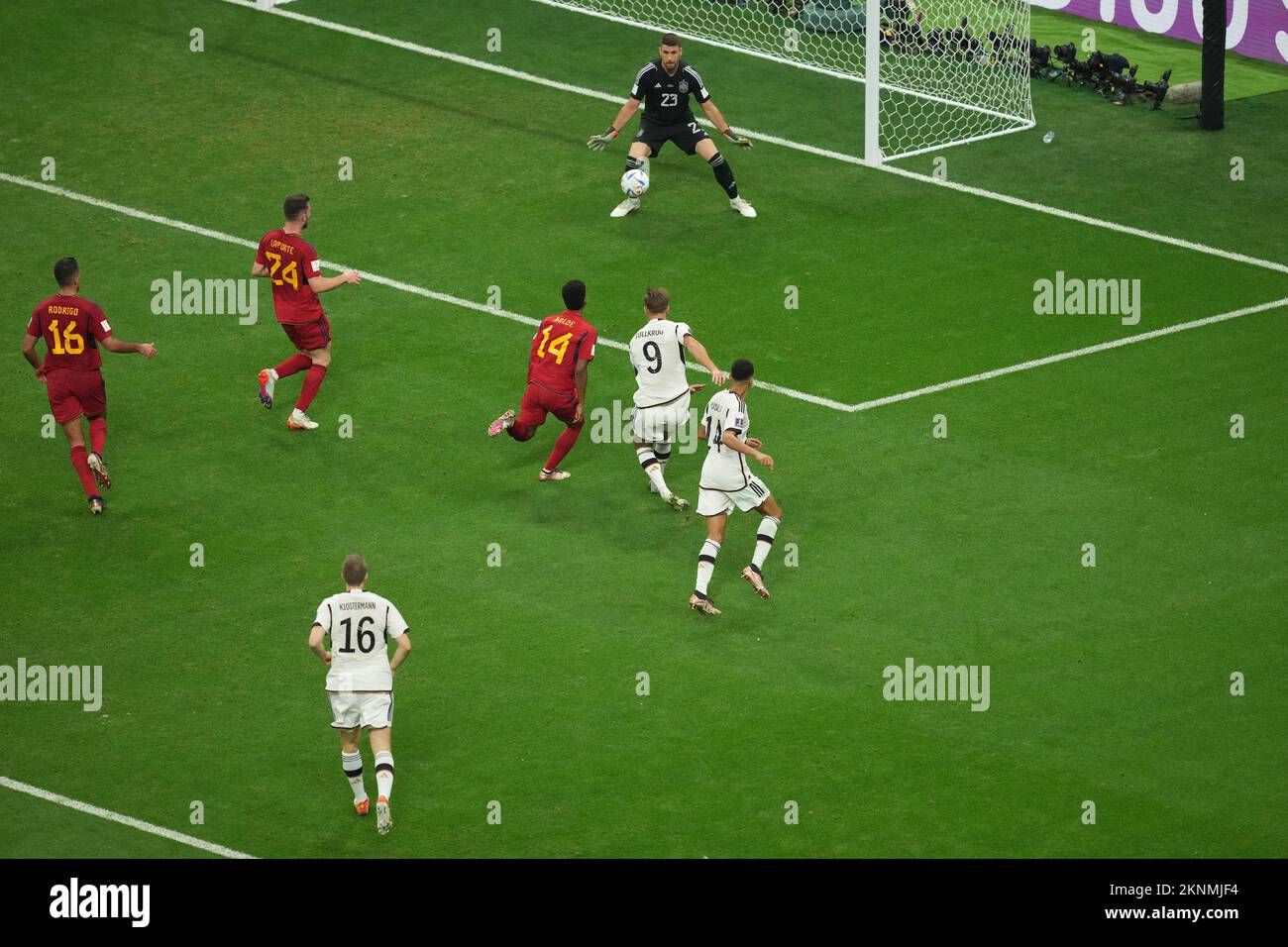 Germany’s Niclas Fullkrug scores their sides first goal during the FIFA ...