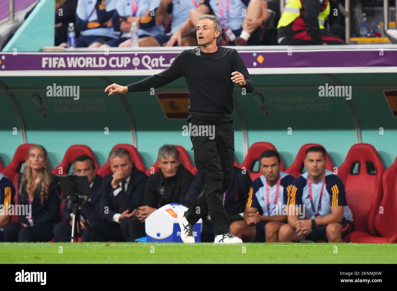Spain head coach Luis Enrique Martinez during the FIFA World Cup Qatar ...