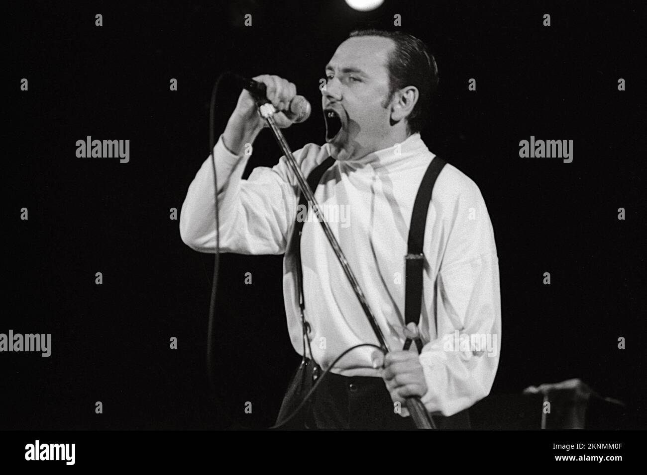 Peter Coyne on stage with his band The Godfathers at Tamaris Rock ...