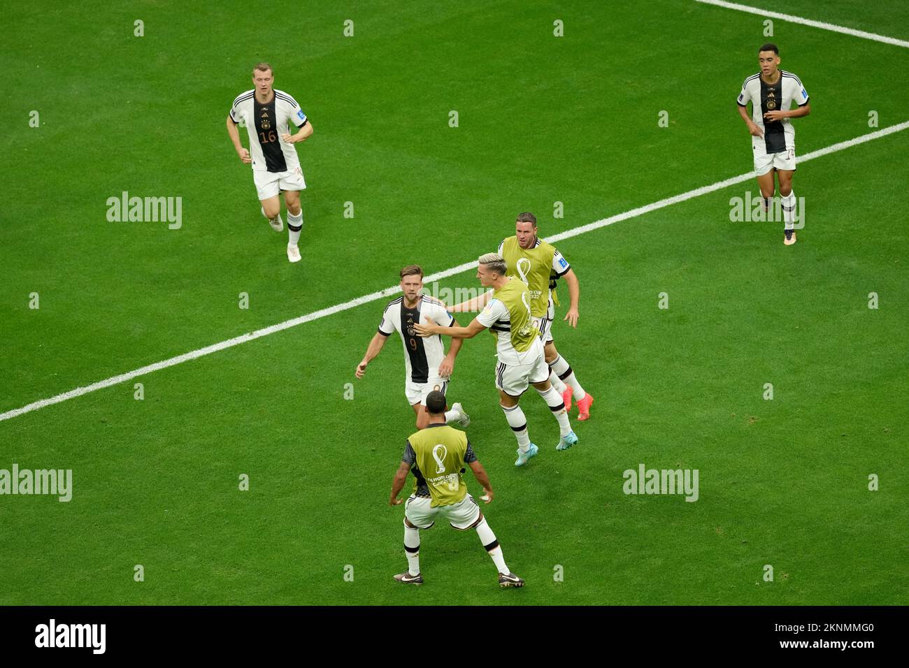 Germany’s Niclas Fullkrug celebrates after scoring their sides first ...