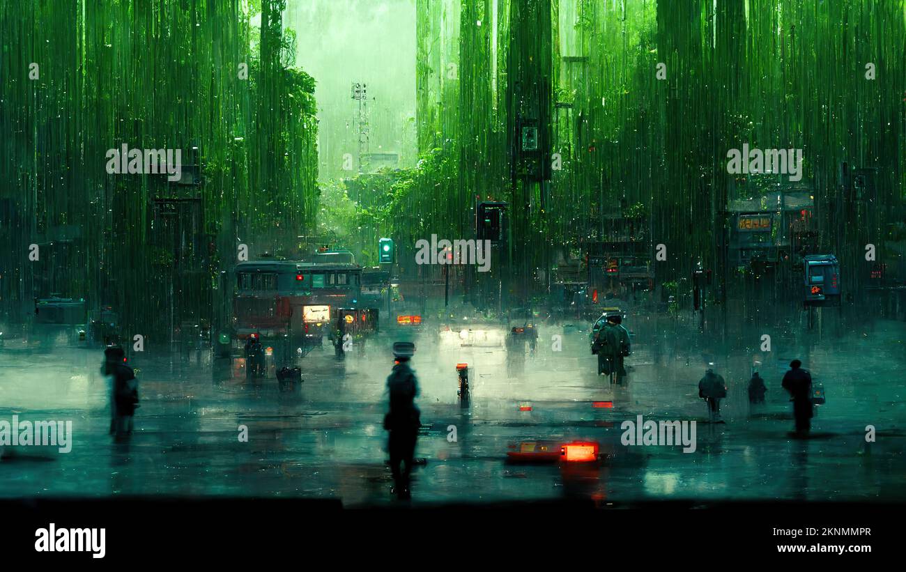 Matrix city hi-res stock photography and images - Alamy