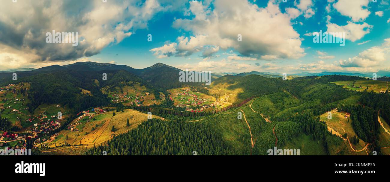 Carpathian mountain landscape Stock Photo - Alamy