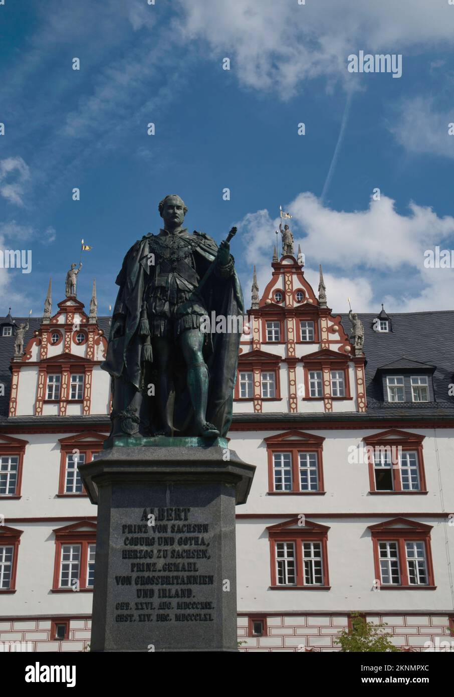 Statue of Prince Albert in the Town Square of Coburg, Bavaria, Germany ...