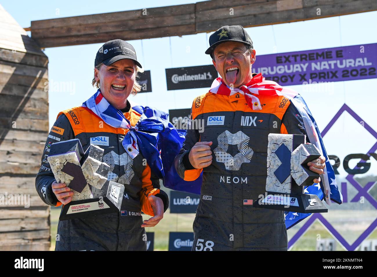 11/27/2022 - Emma Gilmour (NZL), NEOM McLaren Extreme E, and Tanner ...