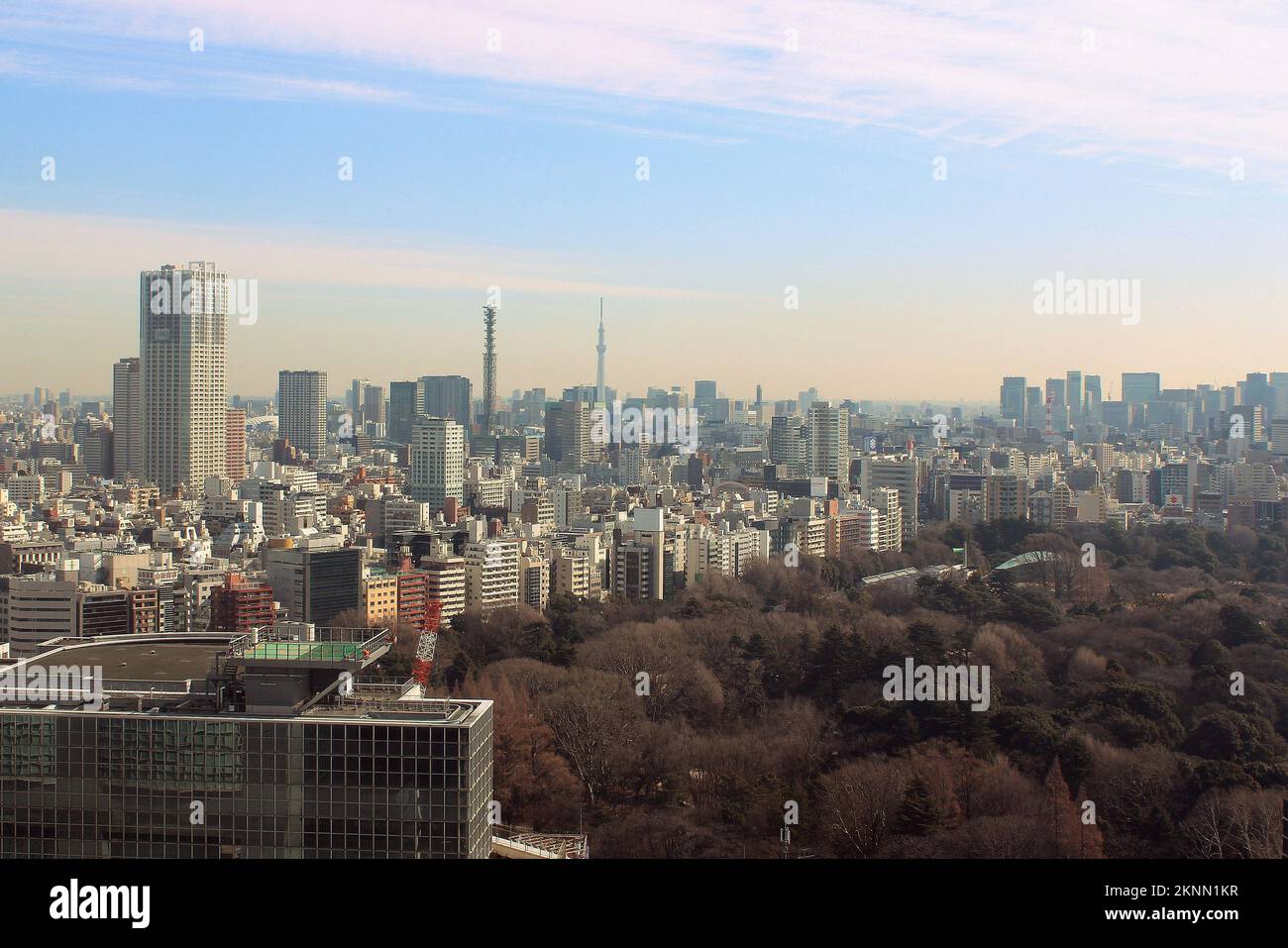 A beautiful view Tokyo cityscape under the blue sky Stock Photo - Alamy