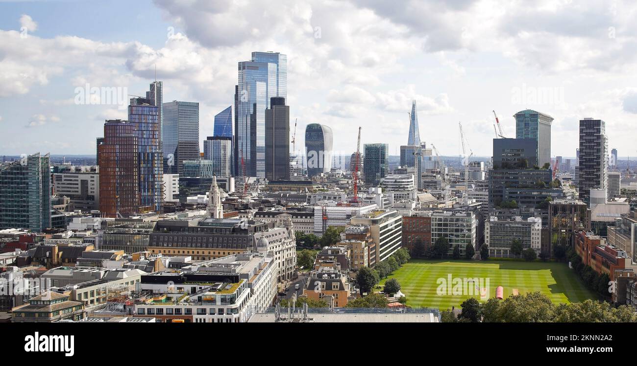 Aerial view with One Crown Place in its context. One Crown Place ...