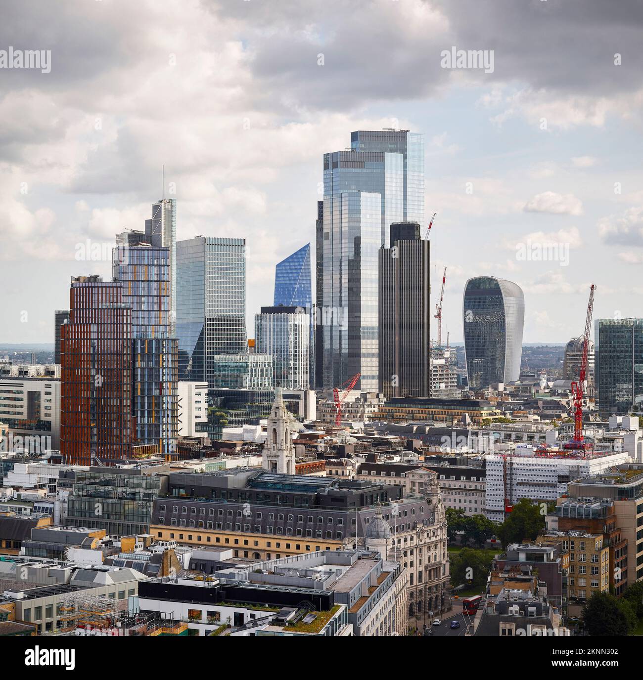 One Crown Place in context with City of London skyscrapers. One Crown ...