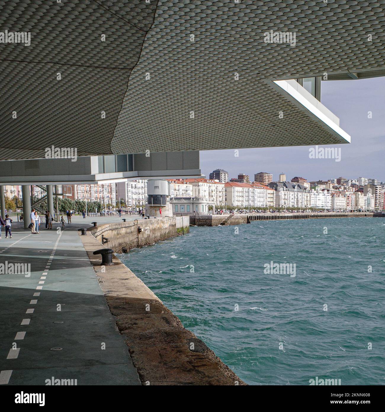 Santander, Spain - 31 October, 2022: Views of Santander port and city ...