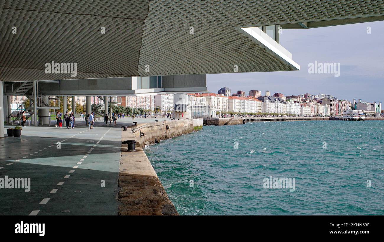 Santander, Spain - 31 October, 2022: Views of Santander port and city ...