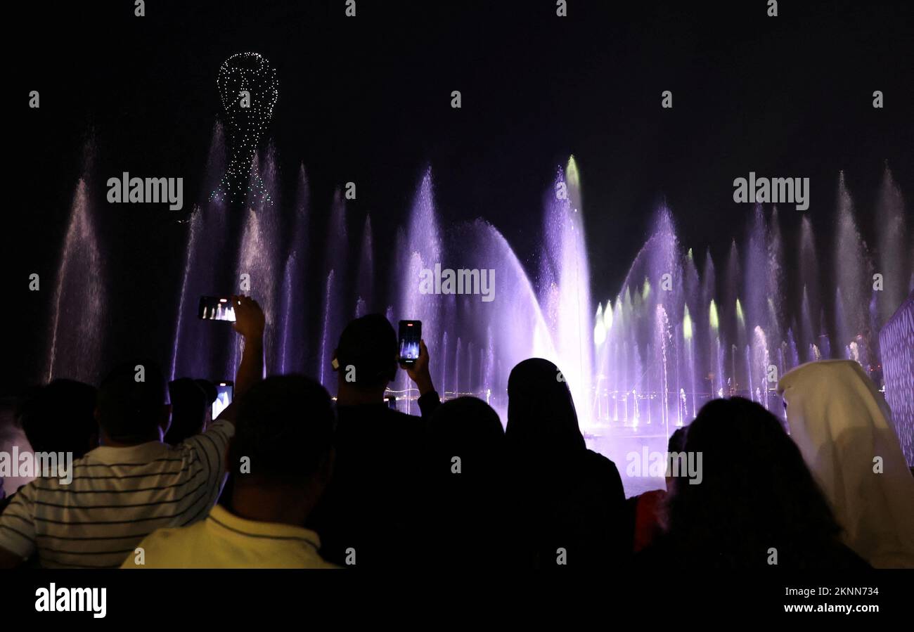 Doha light show hi-res stock photography and images - Alamy