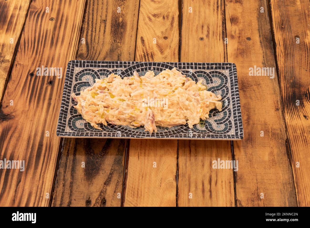 Russian salad typical of various countries in Europe, Asia and America ...