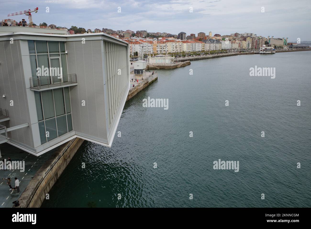 Santander, Spain - 31 October, 2022: Views of Santander port and city ...