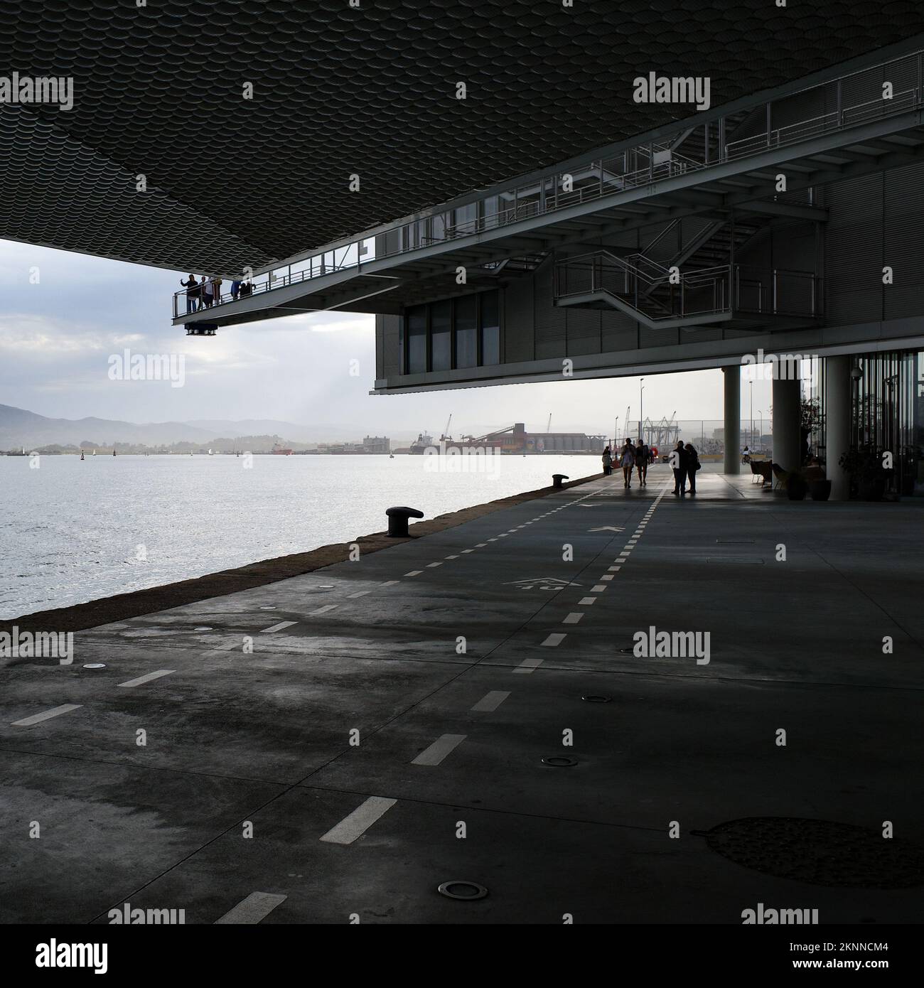 Santander, Spain - 31 October, 2022: Views of Santander port and city ...