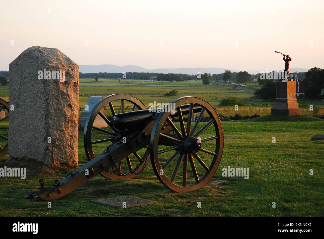 The High Tide Battery at Gettysburg National Monument Stock Photo - Alamy