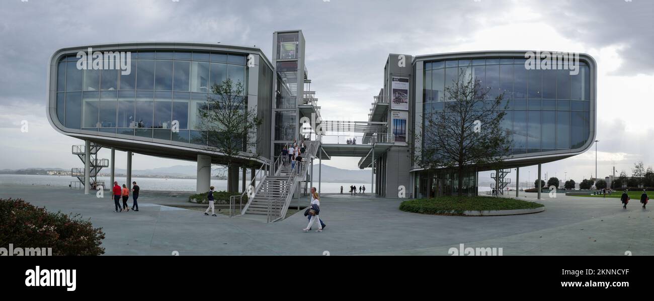 Santander, Spain - 31 Oct, 2022: Exterior of the Centro Botin art and ...