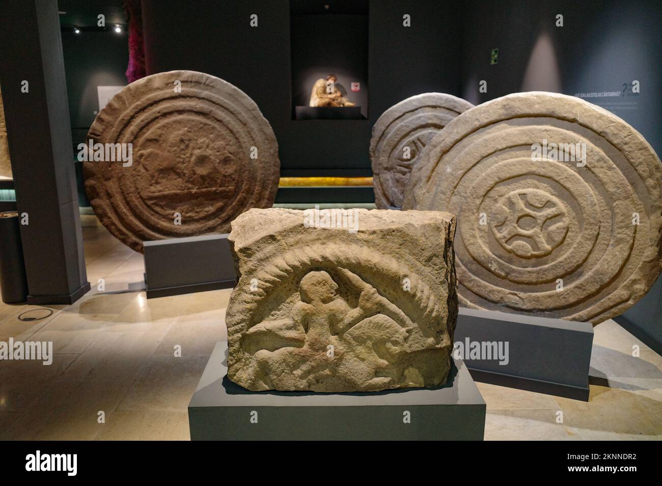 Santander, Spain - 29 Oct, 2022: Ancient burial stones and historic ...
