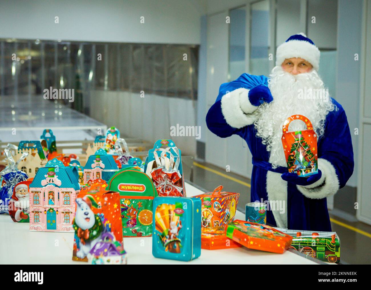 Dnepropetrovsk, Ukraine - 12.08.2017: Workers of a confectionery ...