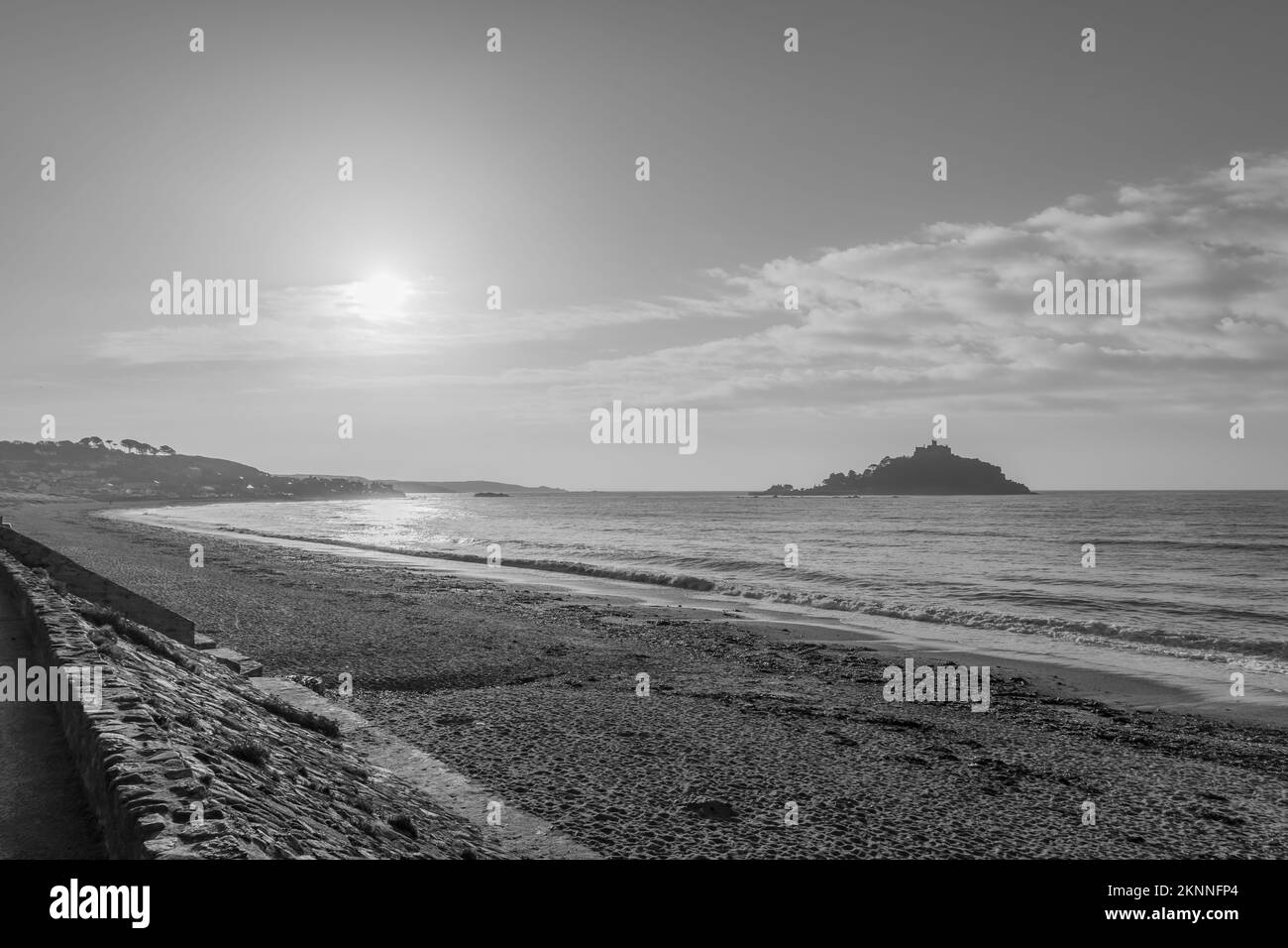View of the St Michael Mount Castle Island, in Cornwall, England, UK ...