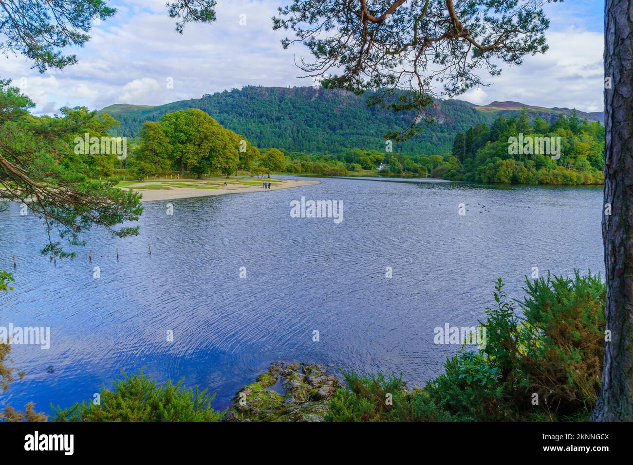 View of Derwentwater lake, from Friars Crag, near Keswick, in the Lake ...