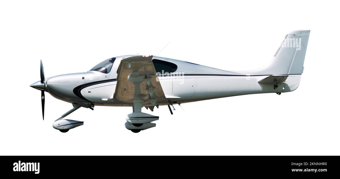 Sports monoplane on white background Stock Photo - Alamy