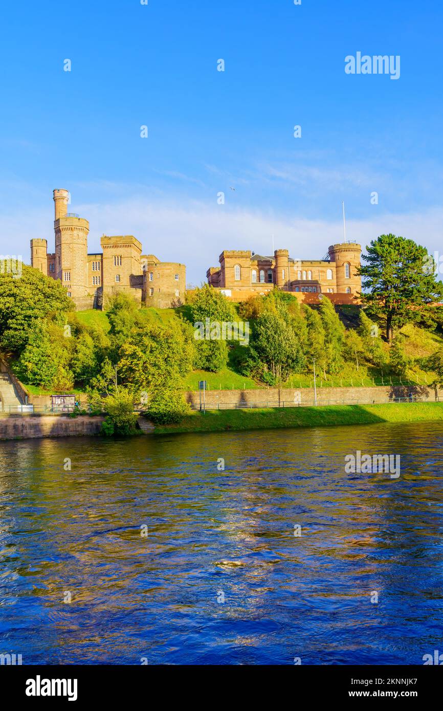 View of the Inverness Castle, in Inverness, Scotland, UK Stock Photo ...