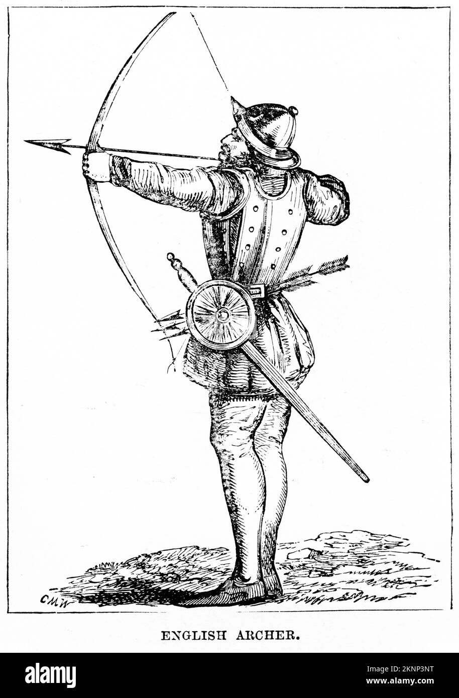 Medieval Archer Outline