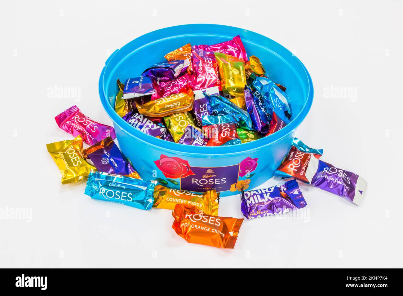 Box of Cadbury's Roses chocolates Stock Photo - Alamy