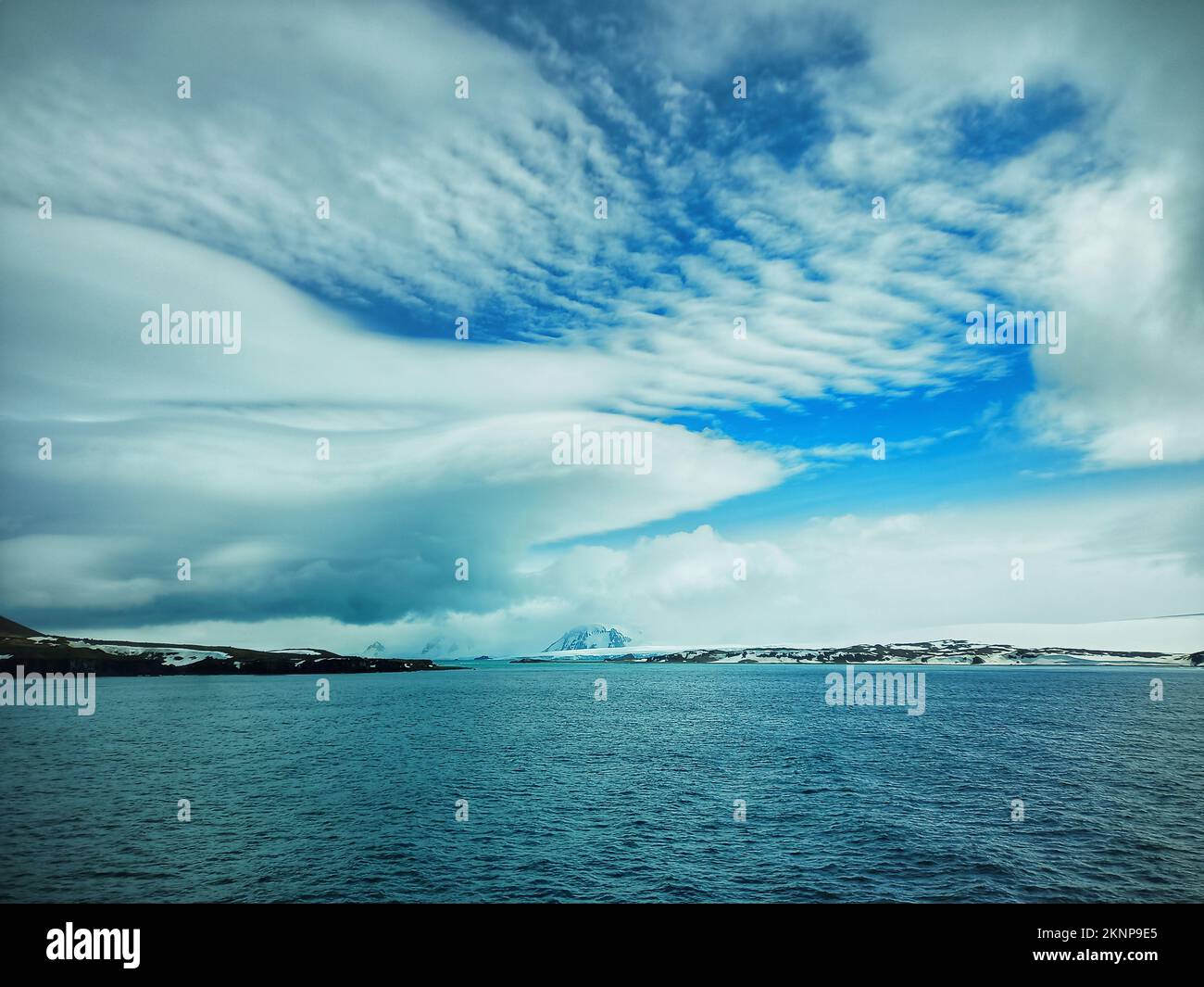mikkelsen harbour,d'hainaut,antarctic peninsula,icy mountains in ...