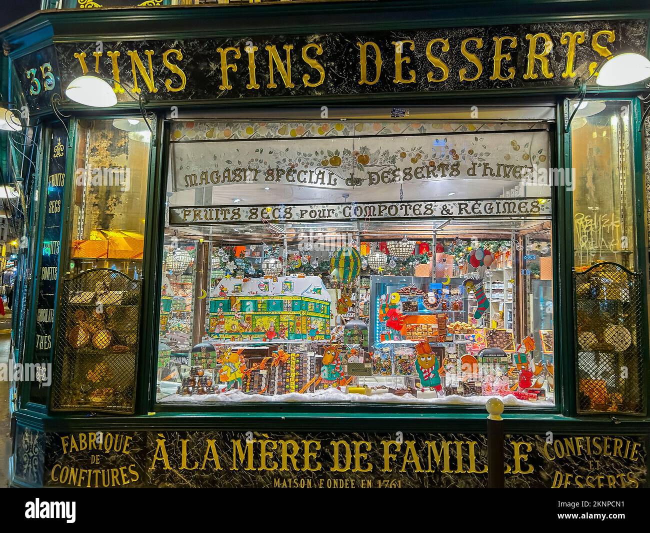 Paris, France, View inside Traditional French Chocolatier Food Store "A ...