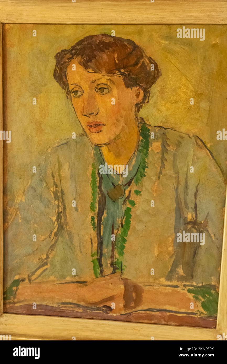 England, East Sussex, Lewes, Rodmell Village, Monk's House the Former ...