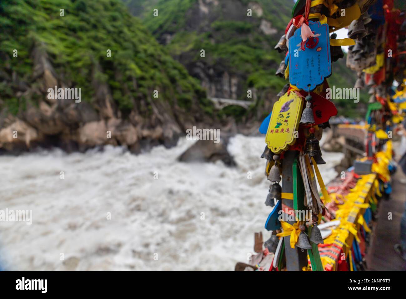 The promise tokens on the Tiger Leaping Gorge, Shangri-la, Yunnan ...